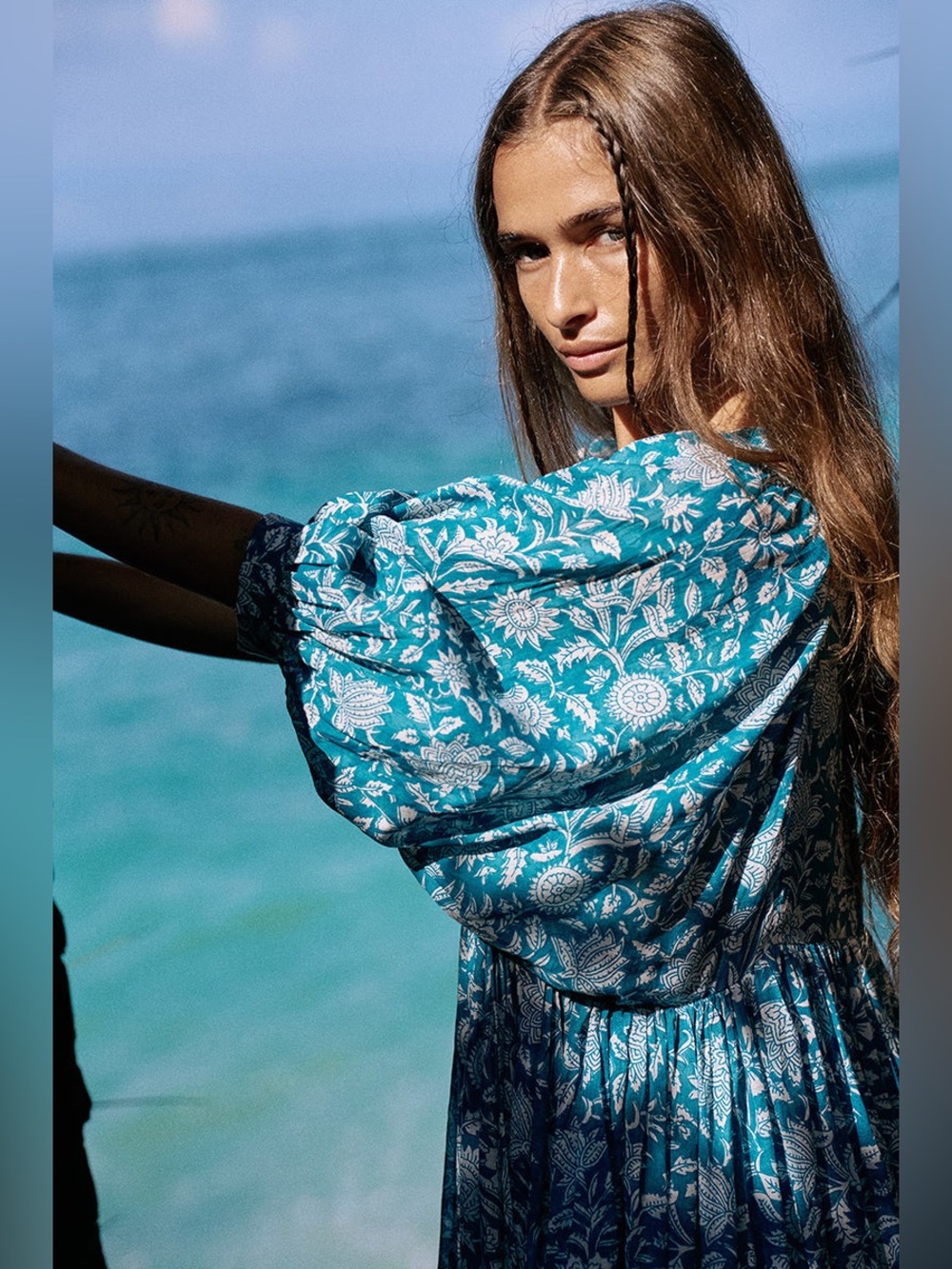 Daughters of India | Dresses | Daughters Of India Kyra Midi Dress Ocean ...